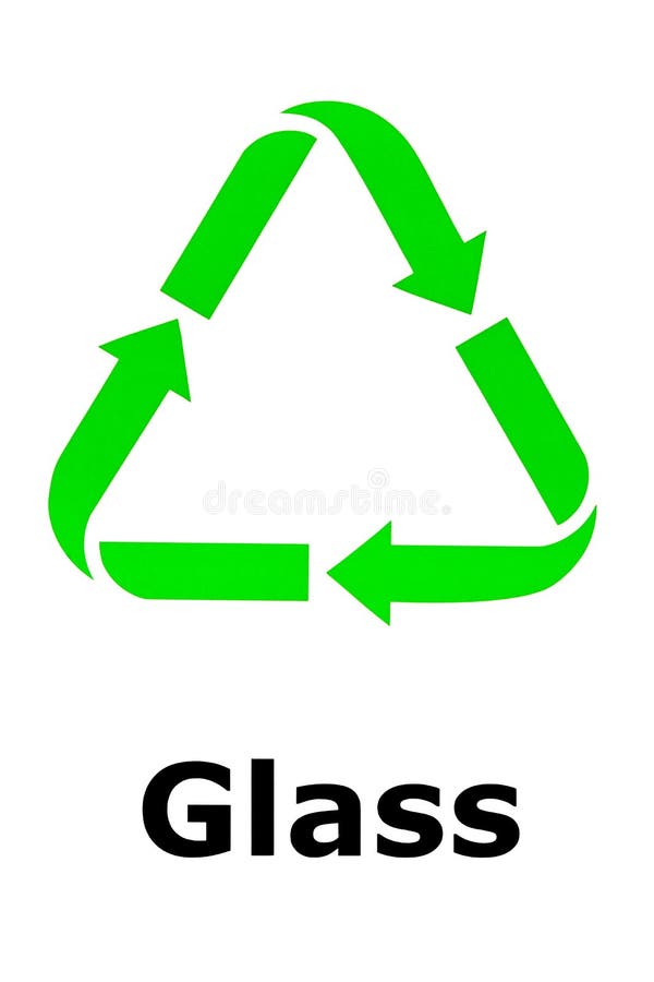 Recycle sign - glass stock photo. Image of flow, save - 28983274