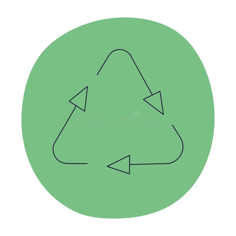 Recycle sign illustration stock vector. Illustration of reusing - 270803903