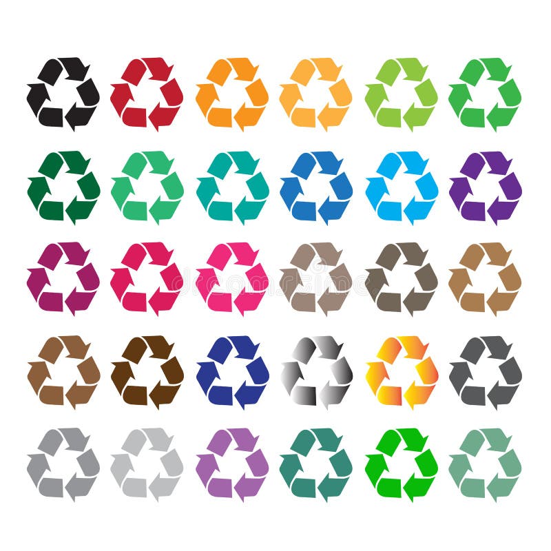 Recycle 6 stock illustration. Illustration of environmental - 1013893