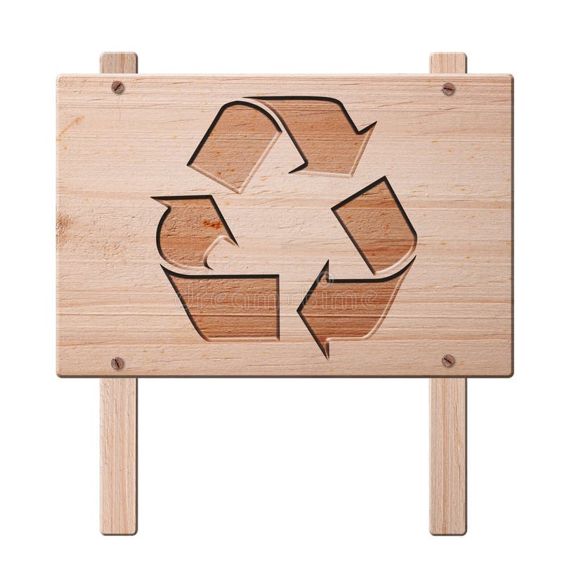 Recycle Sign Isolated, Clipping Path. Stock Image - Image of sign ...