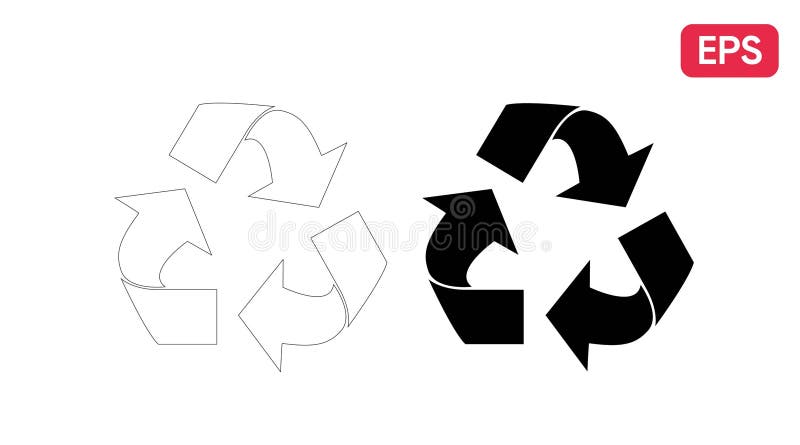 Recycle Sign Vector Icon. Ecological Bio-waste Concept Stock Vector ...