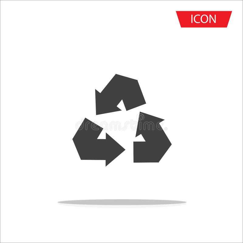 Recycle Sign Vector Isolated on White Background Stock Vector ...