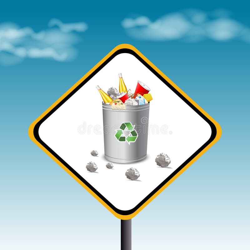 Recycle sign stock illustration. Illustration of icon - 33541531