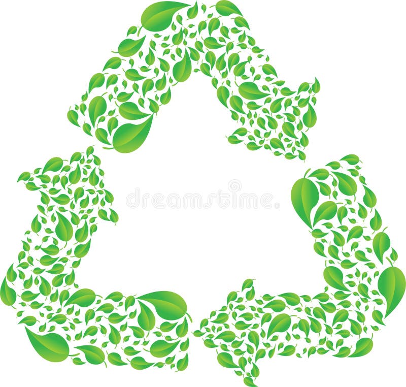 3D recycle sign stock vector. Illustration of graphic - 10932542