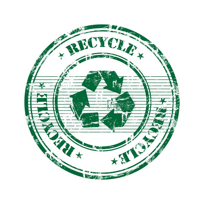 Reduce Reuse Recycle Stamp stock vector. Illustration of reduce - 27456356