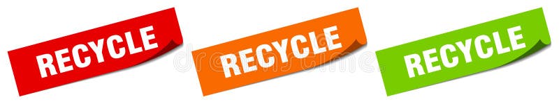 Recycle Sticker. Recycle Square Isolated Sign Stock Vector ...