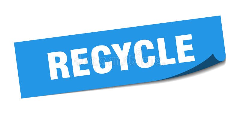 Recycle Sticker. Recycle Square Isolated Sign Stock Vector ...