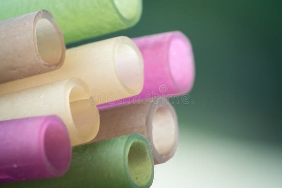 The Recycle Straw. the Straw Made from the Rice Stock Photo - Image of ...