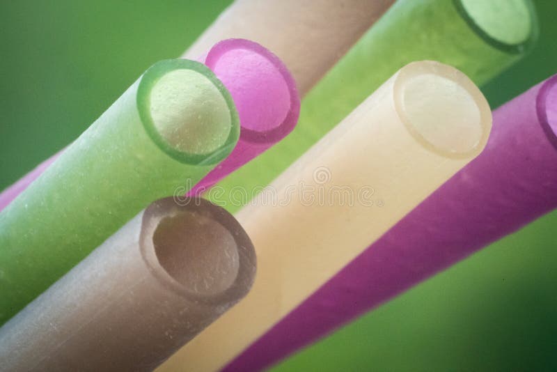 The Recycle Straw. the Straw Made from the Rice Stock Image - Image of ...