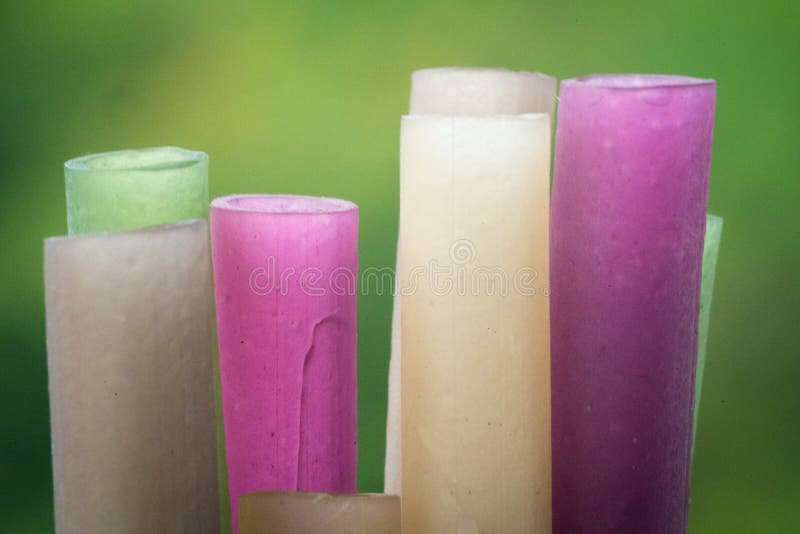 The Recycle Straw. the Straw Made from the Rice Stock Image - Image of ...