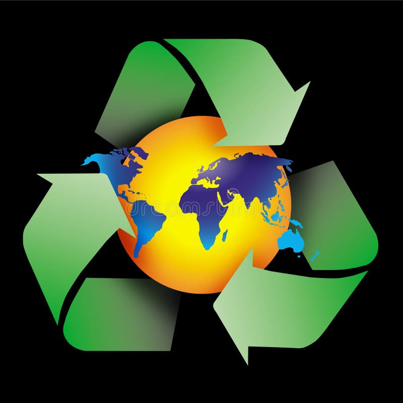 Recycle symbol stock vector. Illustration of pollution - 2913506