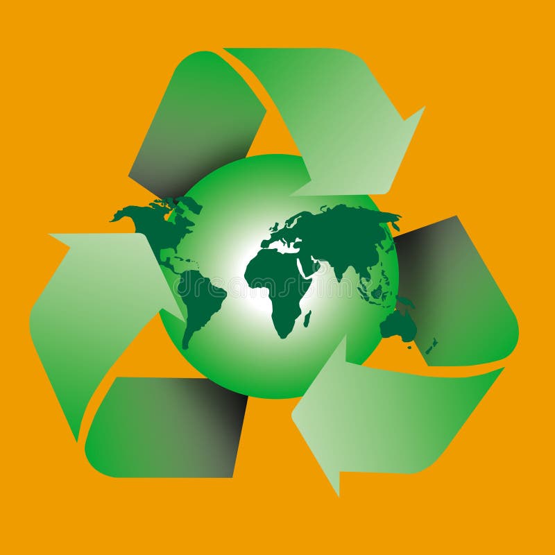 Recycle symbol stock vector. Illustration of world, cycle - 2517307