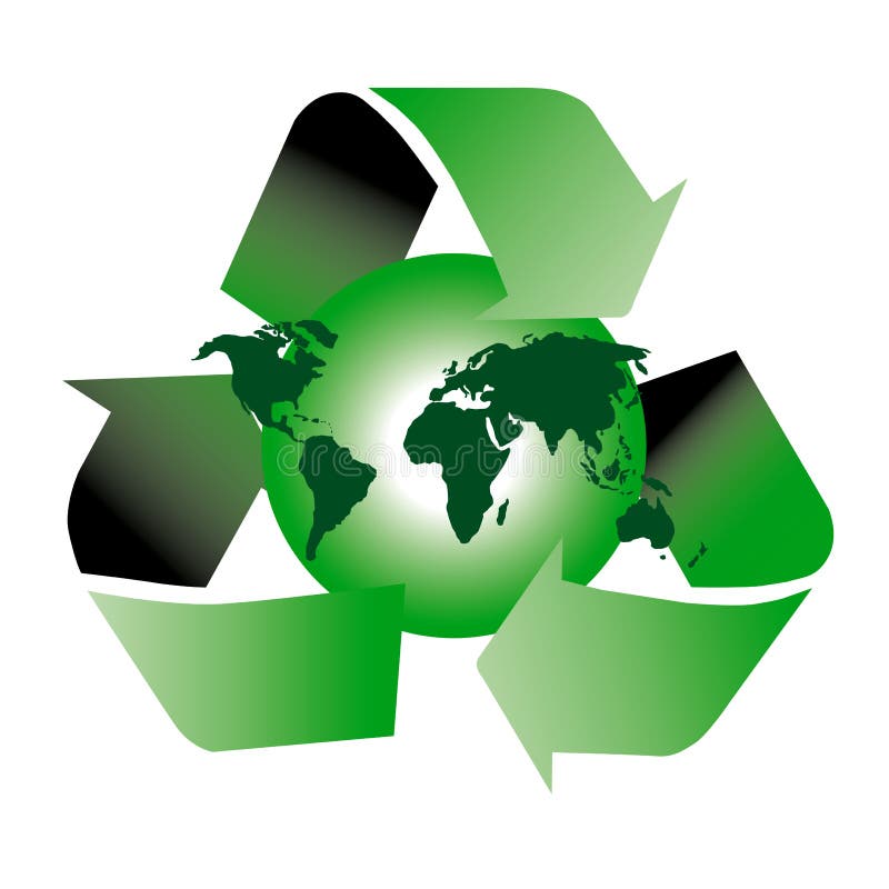 Recycle symbol stock illustration. Illustration of europe - 3537336