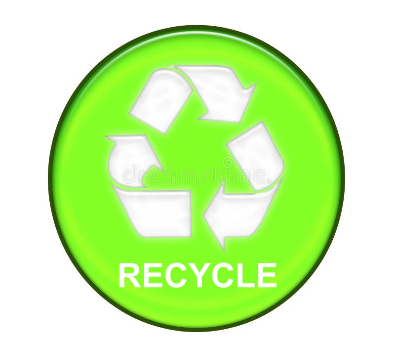 Shipping Box Recycling Symbol Stock Illustration - Illustration of ...