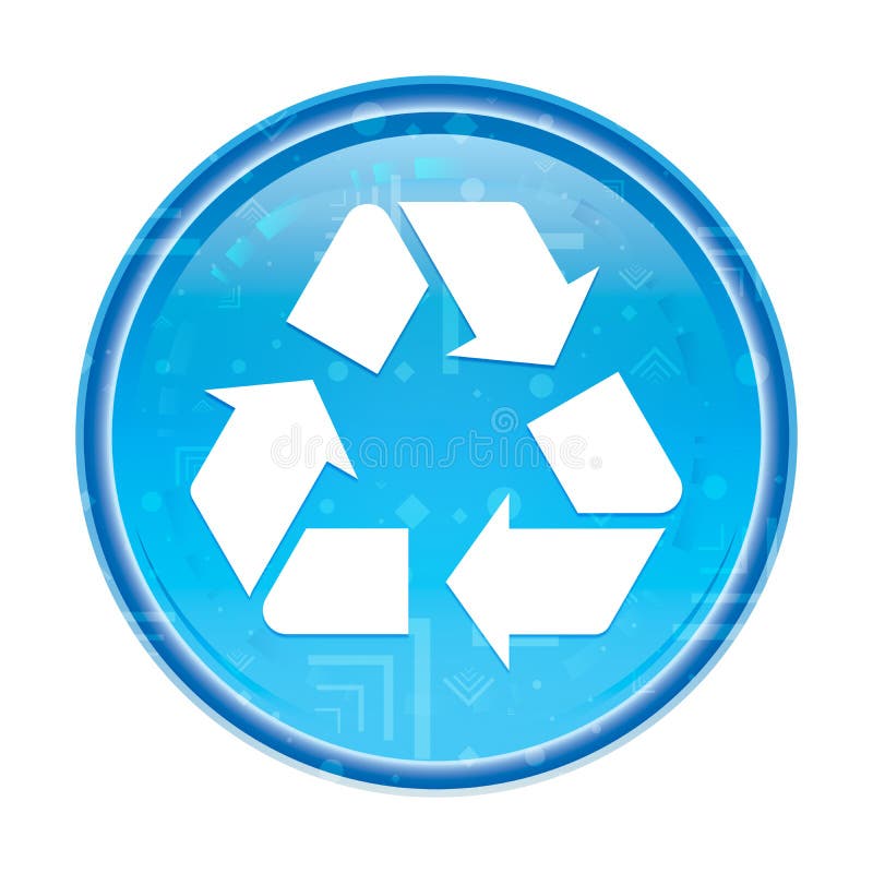 Recycle Symbol Icon Premium Trendy Round Button Set Stock Vector ...