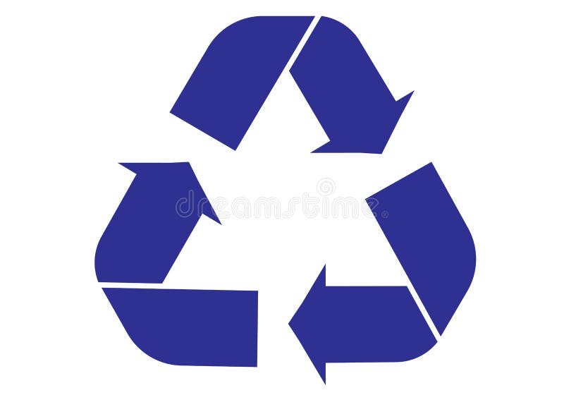 Recycle Symbol Isolated on White Background Stock Vector - Illustration ...
