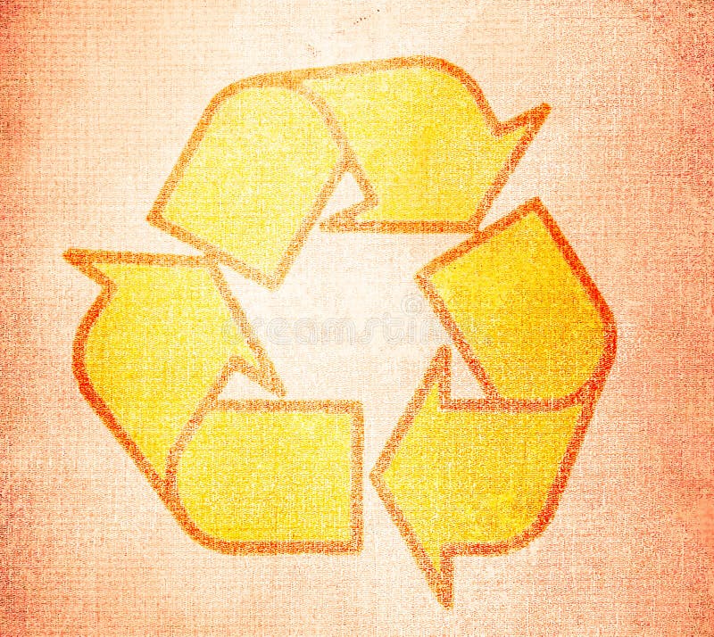 Recycle Symbol on Old Textures Stock Photo - Image of full, paper: 38965156