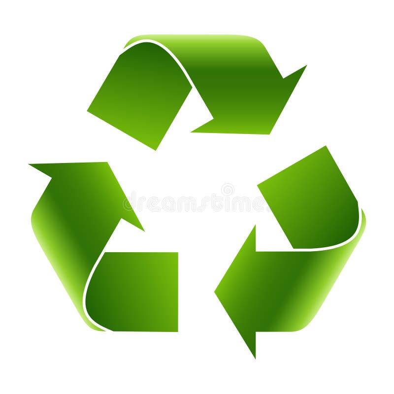 Waste Sorting, Segregation. Different Colored Recycle Signs. Waste ...