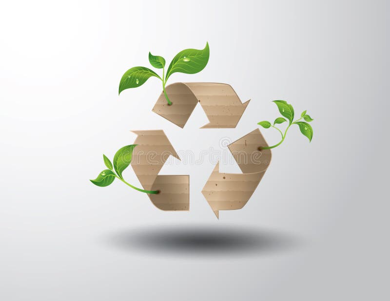 Recycle Symbol or Sign of Conservation . Stock Vector - Illustration of ...