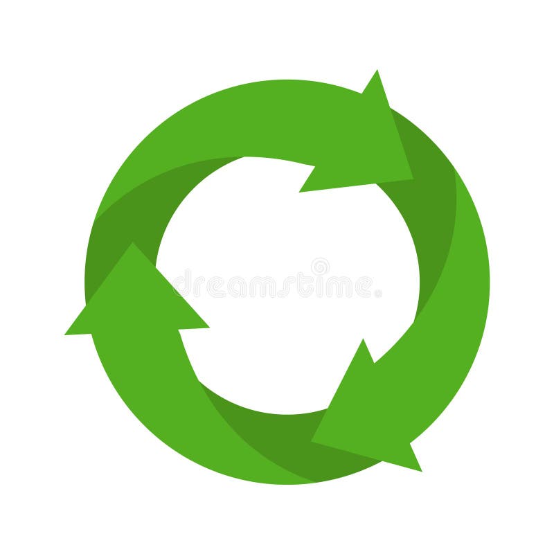Recycle Symbol on White Background. Vector. Illustration Stock Vector ...