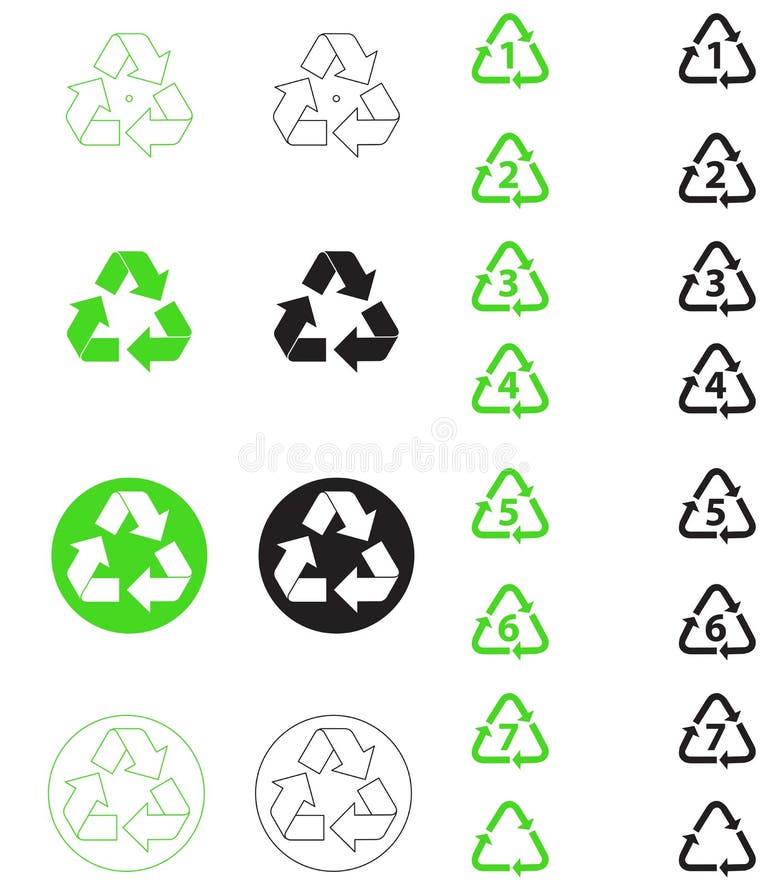 Universal Recycling Symbols Stock Illustrations – 251 Universal ...