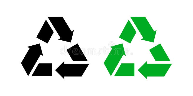 Recycle symbols. stock vector. Illustration of refresh - 378348604