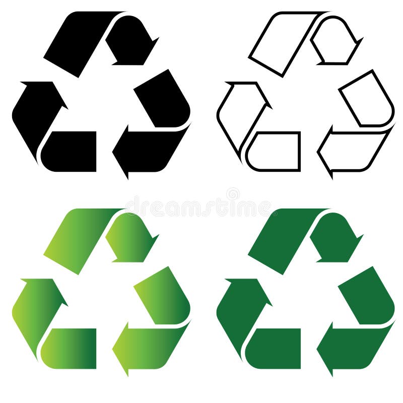 Recycle Symbols stock vector. Illustration of health - 40352748