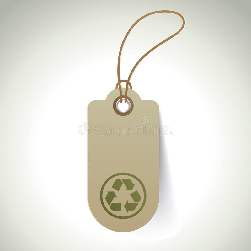 Recycle Tag Design. Vector Illustration Decorative Design Stock Vector ...