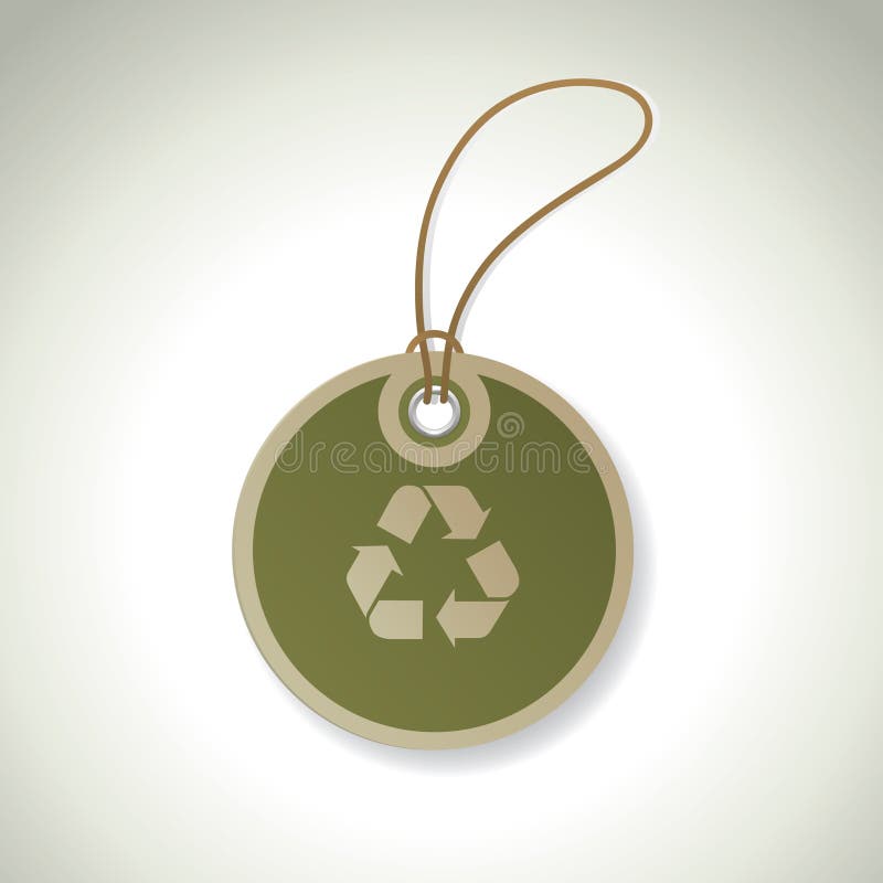 Recycle Tag Design. Vector Illustration Decorative Design Stock Vector ...