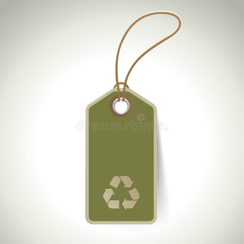 Recycle Tag Design. Vector Illustration Decorative Design Stock Vector ...