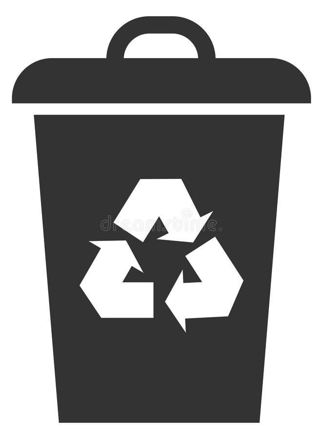 Garbage Can Black Icon Stock Illustrations – 14,406 Garbage Can Black ...