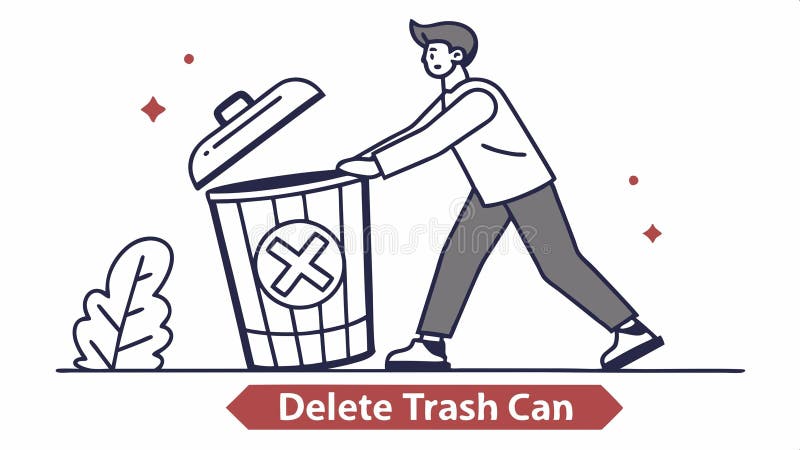 Recycle Trash Can, Waste Management and Environment Vector Design ...