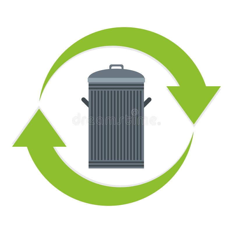 Recycle trash logo stock vector. Illustration of junk - 92847537