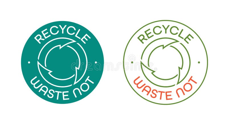 Recycle, waste not stock illustration. Illustration of nature - 264905616