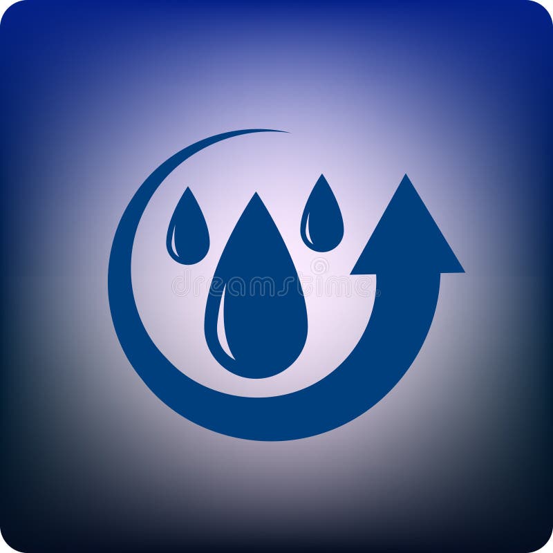 Water Spa Foot Steps Footprints of Drops Stock Vector - Illustration of ...