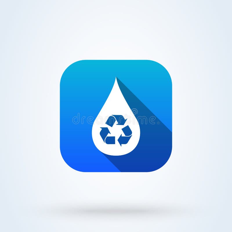 Recycled Water Droplet Icon Stock Illustrations – 46 Recycled Water ...