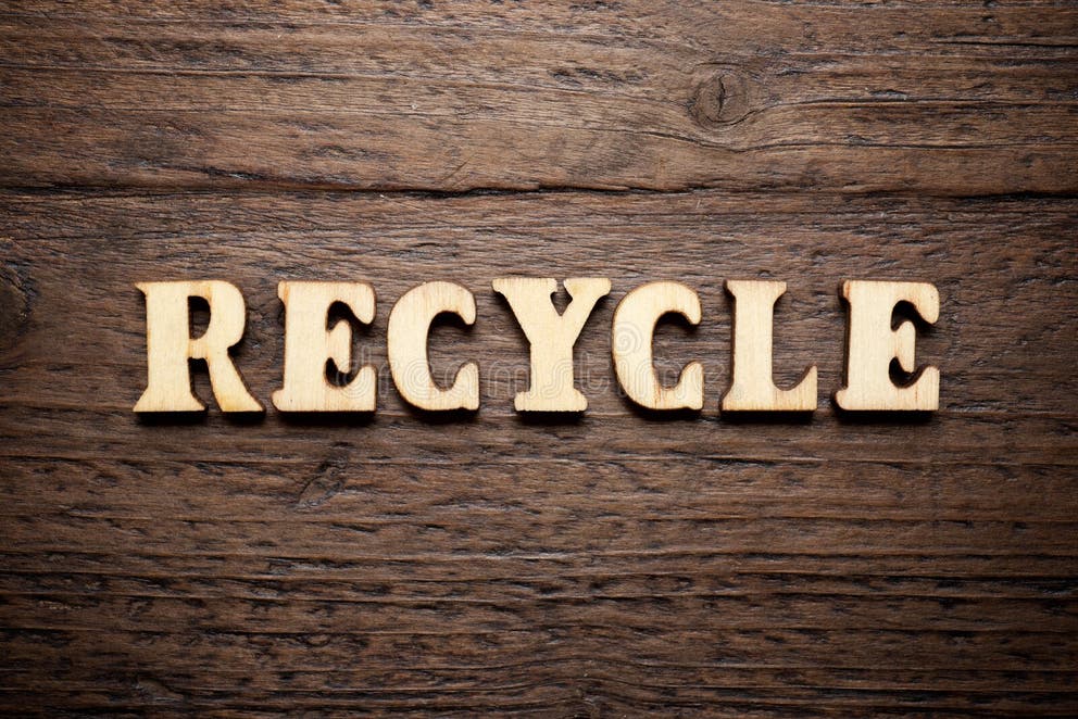 Recycle word view stock image. Image of concept, ecofriendly - 178531441