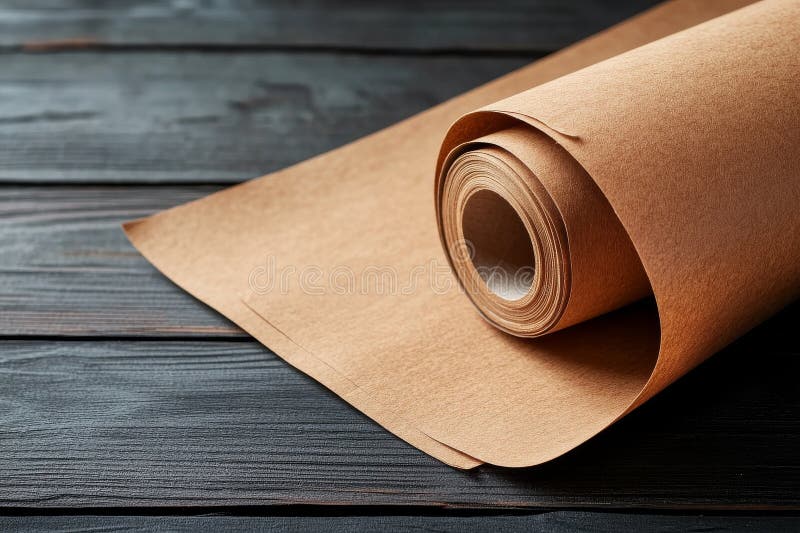 Recycled Brown Kraft Paper Displayed in a High Definition Image Stock ...