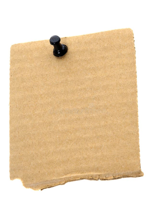 Blank Note Paper on Cardboard Background Stock Photo - Image of ...