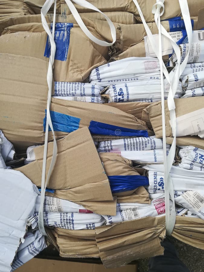 Recycled carton editorial stock image. Image of industry - 99368349