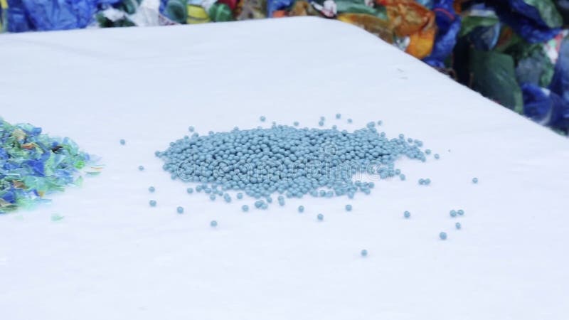 Recycled Colored Plastic - Final Result-PAN Sx Stock Video - Video of ...