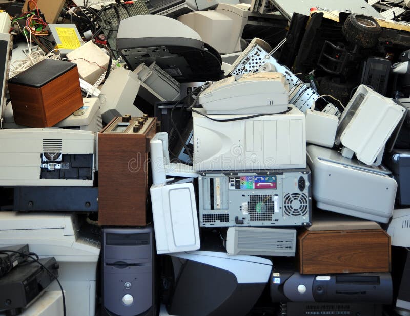 Recycled computers. stock image. Image of discarded, business - 21481155