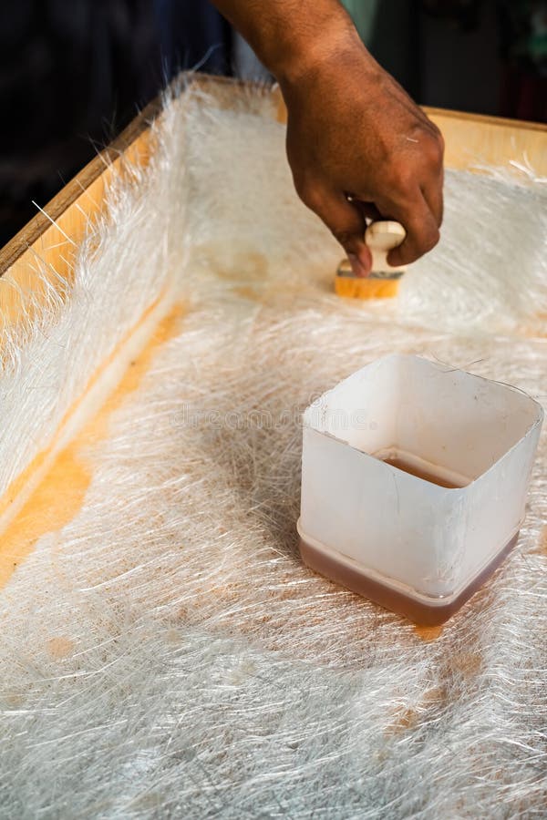 Recycled Container with Chemical Solution with Brushing through ...