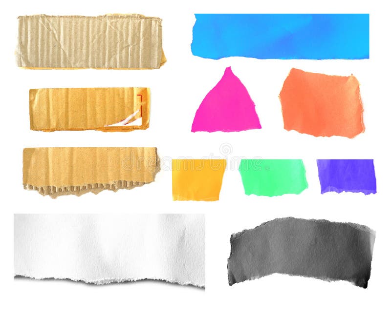 Recycled Craft Torn Tear Paper Texture As Background. Stock Image ...