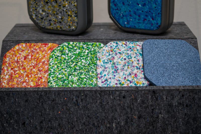 Recycled Crushed Plastic Granules Turned into New Reused Material ...