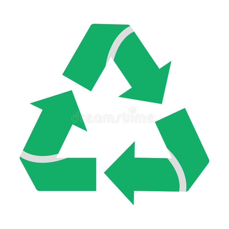 Recycled Mark Icon. Environment Vector. Stock Vector - Illustration of ...