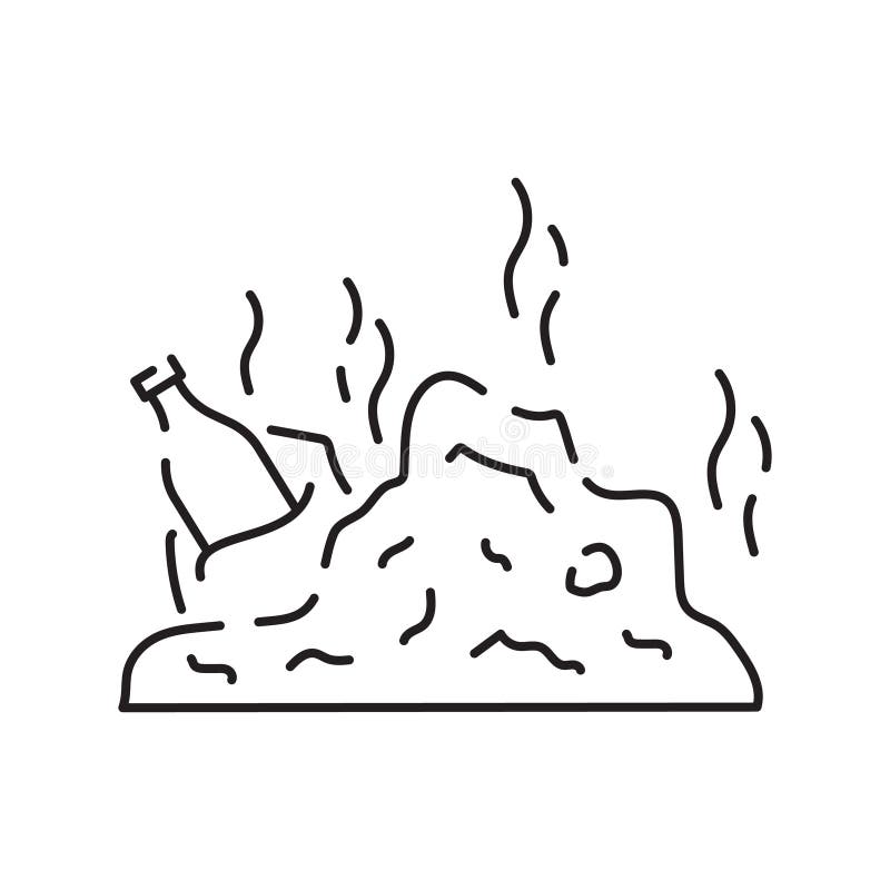 Recycled Materials Line Icon Label. Eco Friendly Packaging Vector ...