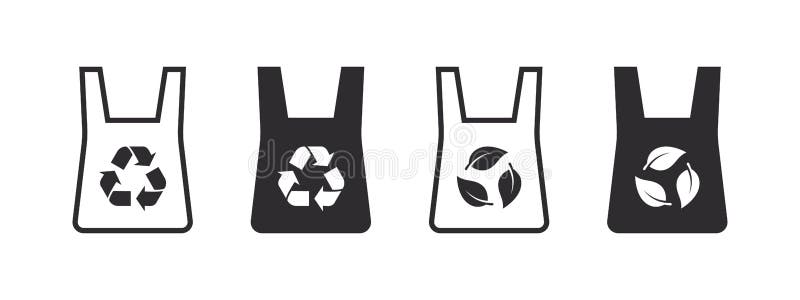 Recycled Materials. Package Icons with Recycling Icons. Packaging and ...