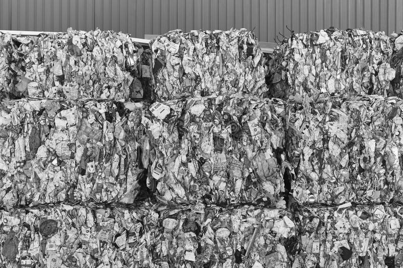 Recycled and Packaged Waste. Sustainable Industry. Reusable Material ...