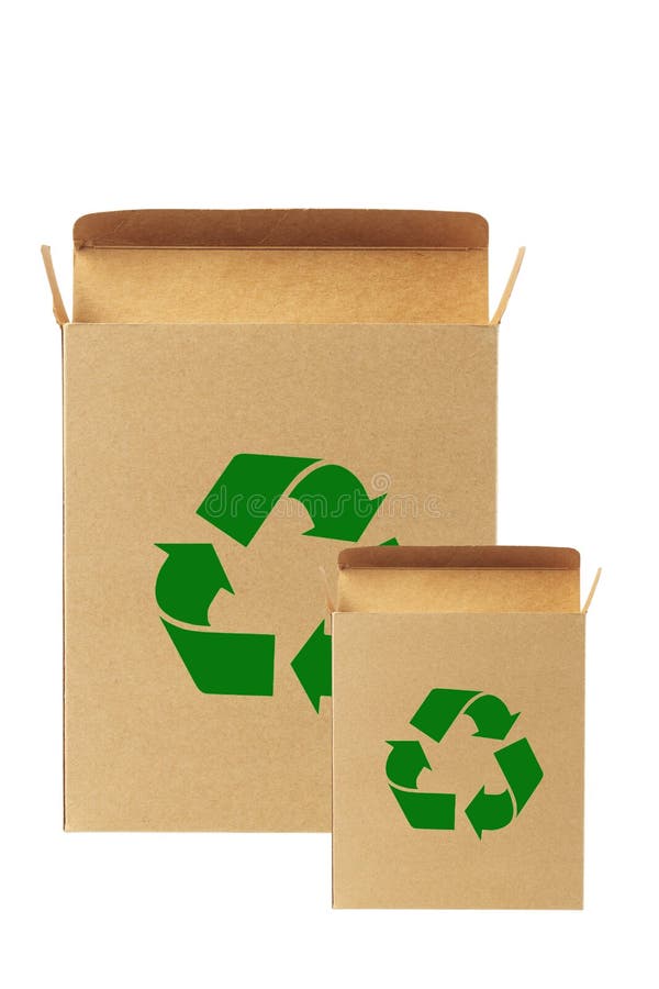 Recycled paper box. stock photo. Image of case, board - 25682866